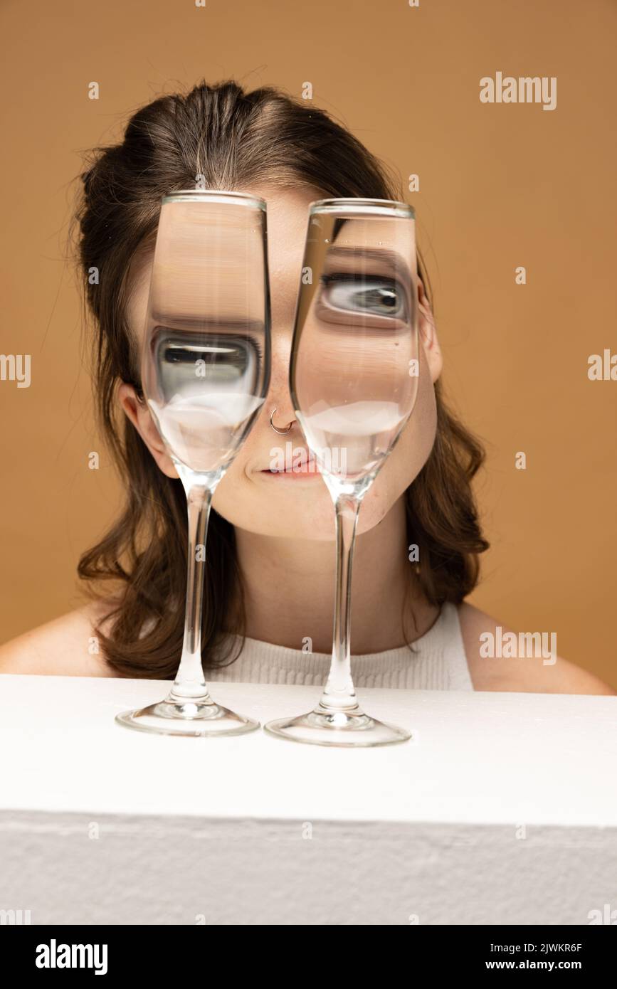 Refraction optical illusion distortion hi-res stock photography and ...