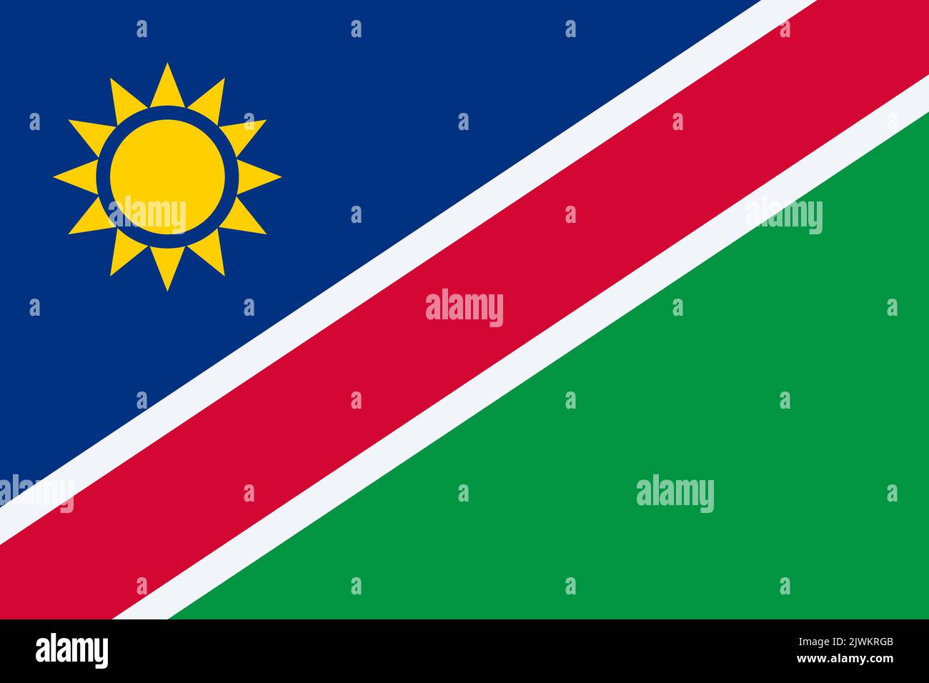 Namibia vector flag. Aftrican country nation sign Stock Vector Image ...