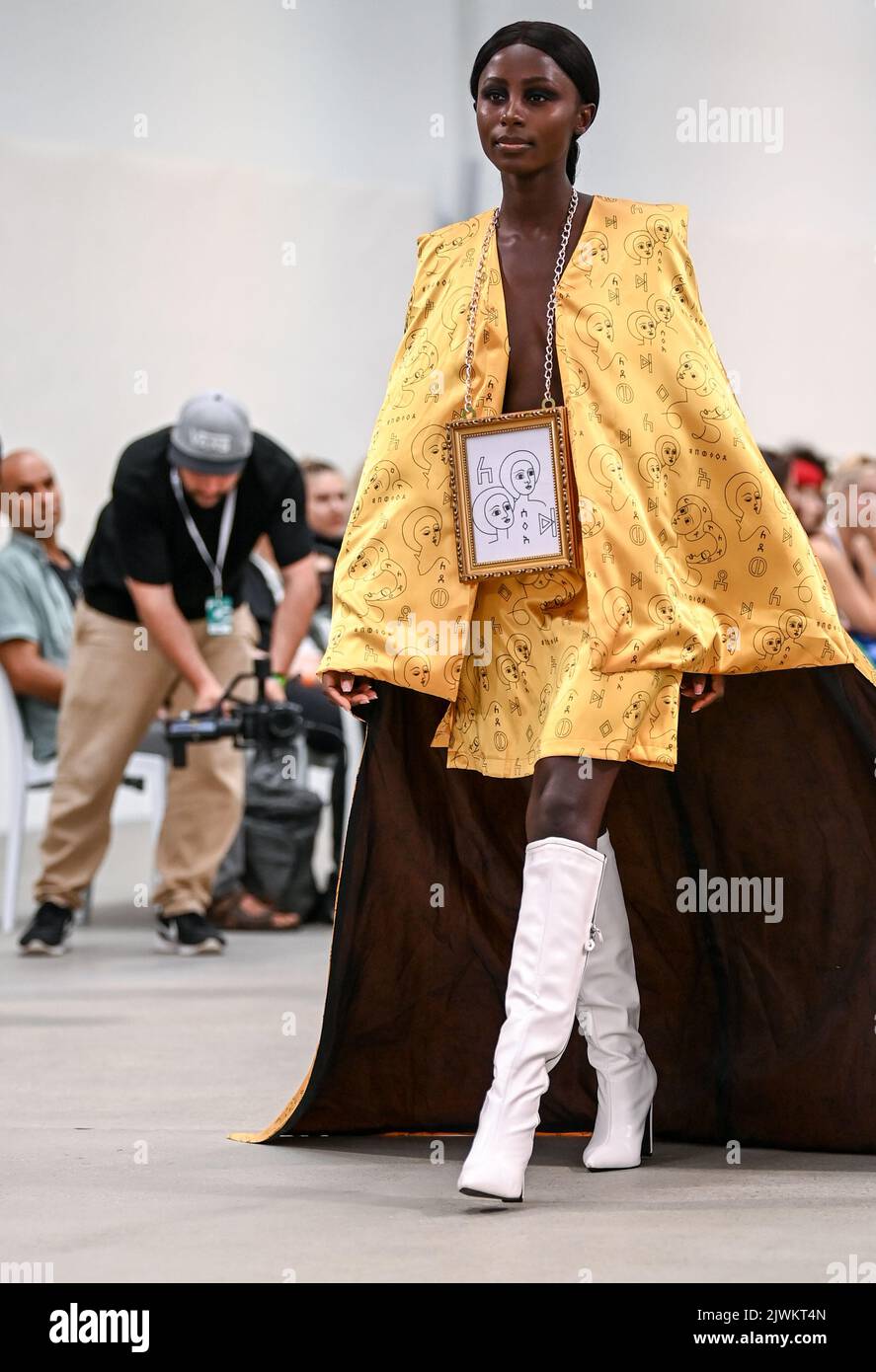 Models present creations africa fashion hi-res stock photography and ...