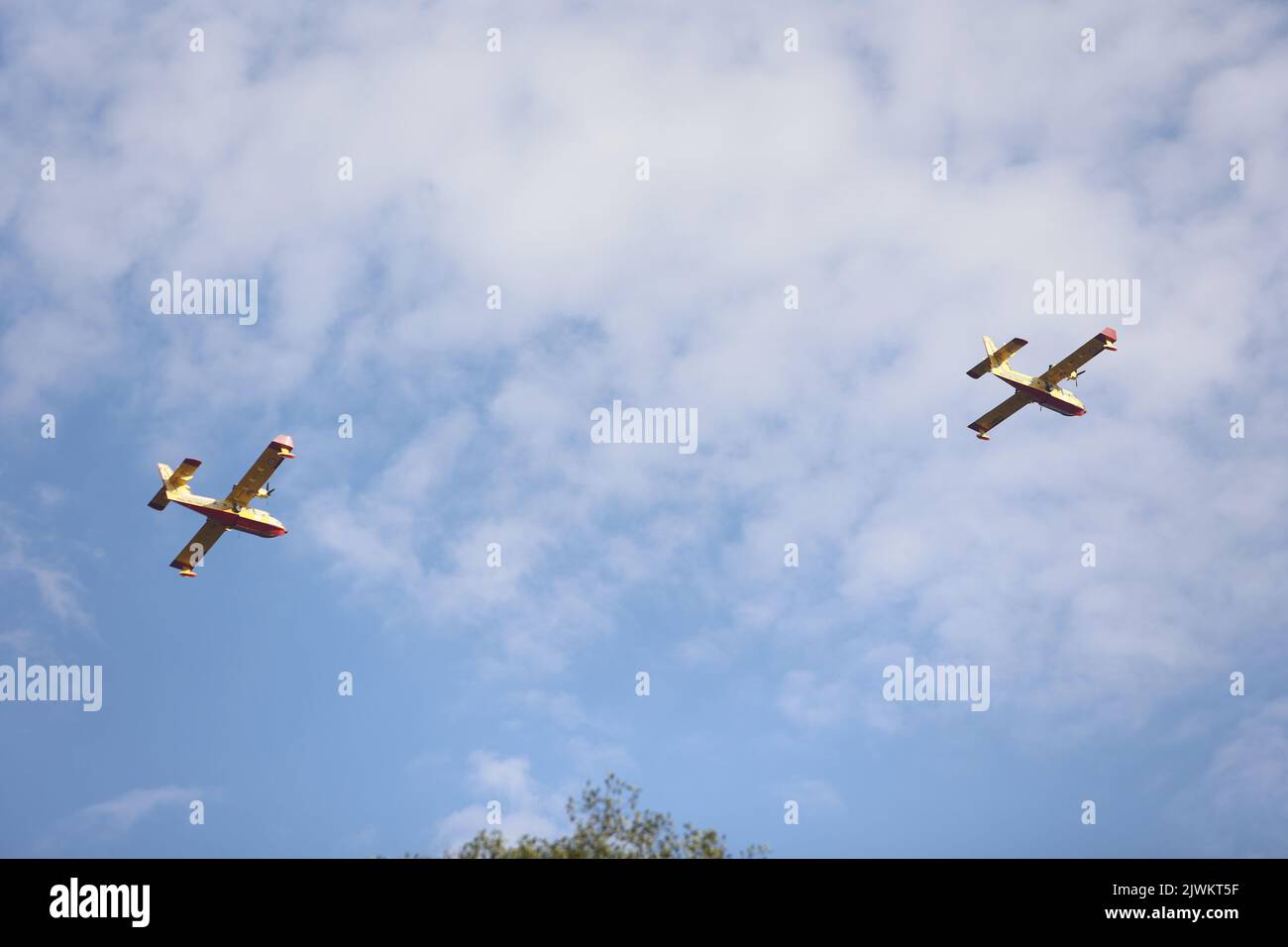 Schierke, Germany. 06th Sep, 2022. Firefighting aircraft of the Italian ...