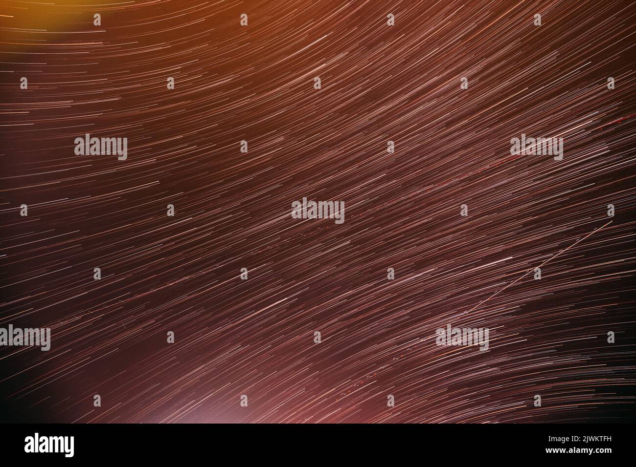 Bewitching Illusion Of Star Trails. Unusual Amazing Stars Effect In Sky ...