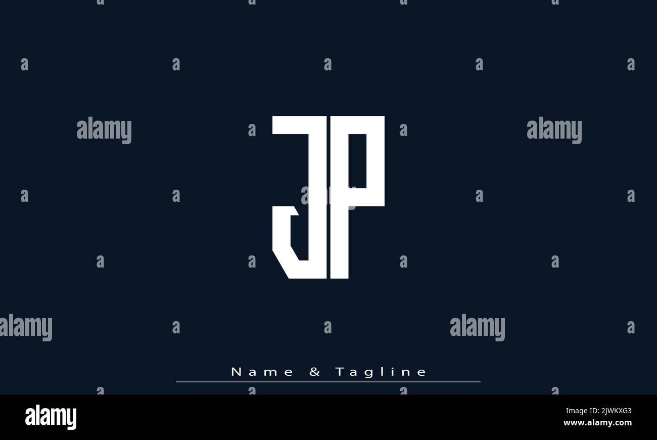 Alphabet letters Initials Monogram logo JP , PJ Stock Vector Image ...