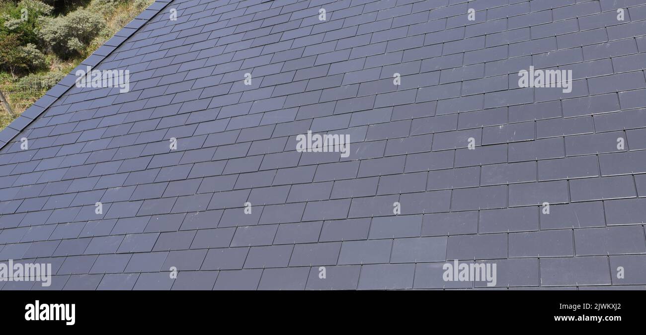a black slate resin wall cladding Stock Photo - Alamy