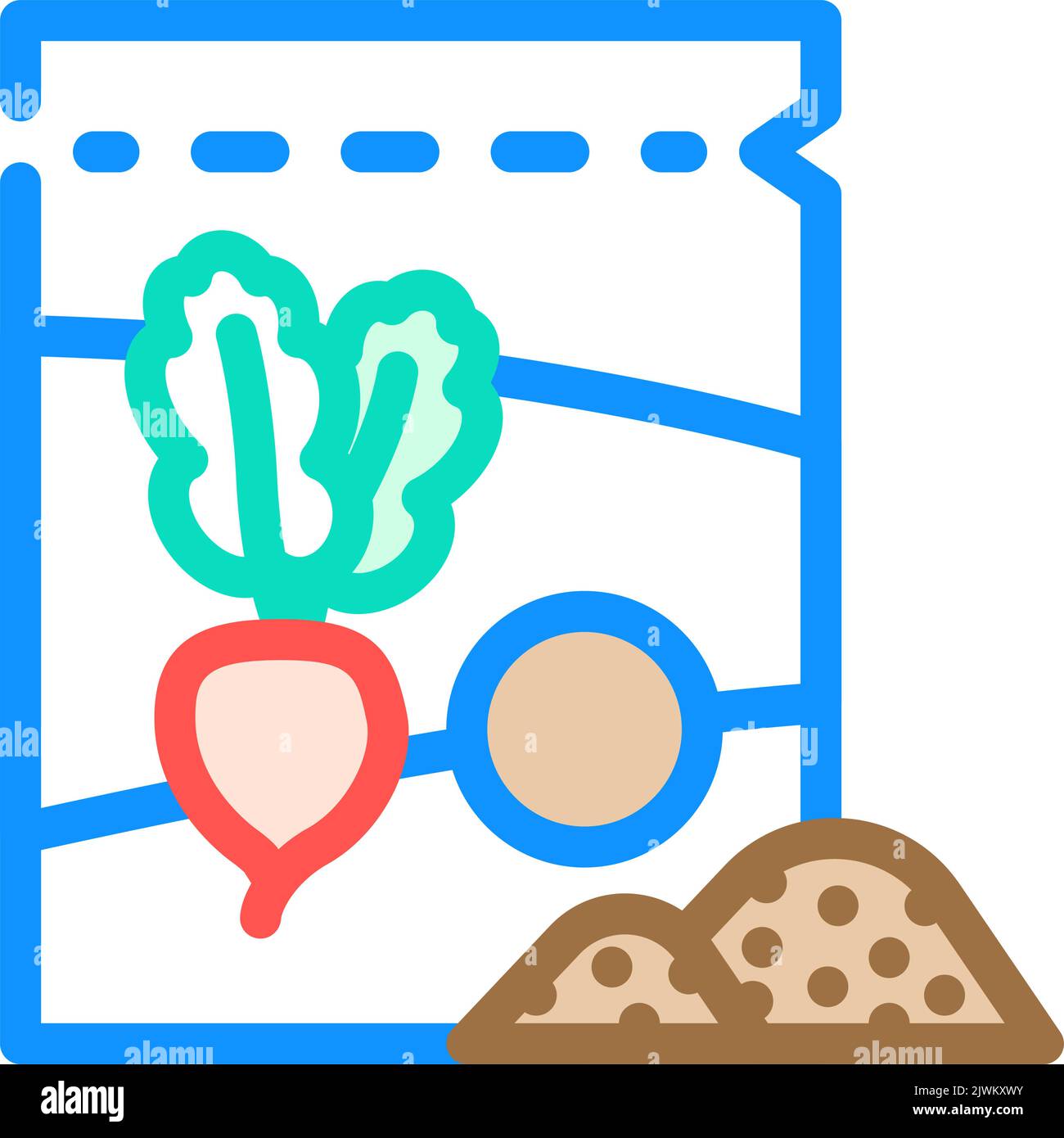 seeds radish color icon vector illustration Stock Vector Image & Art ...