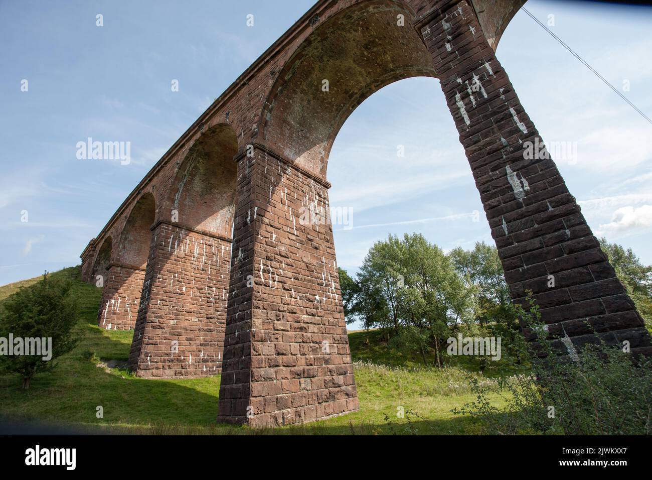 Viaduct Howgill Fells Yorkshire Dales England UK Stock Photo - Alamy