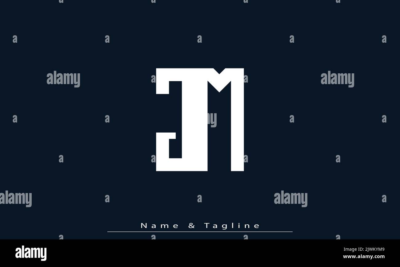 Alphabet letters Initials Monogram logo JM , MJ Stock Vector Image ...