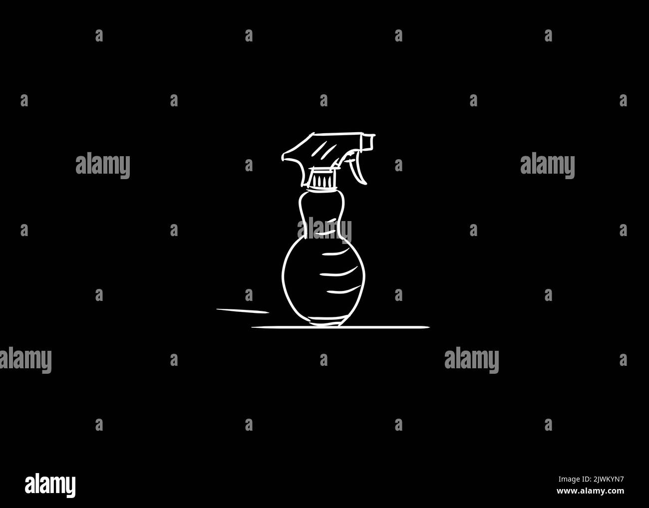 aesthetic water spray vector drawing Stock Photo - Alamy