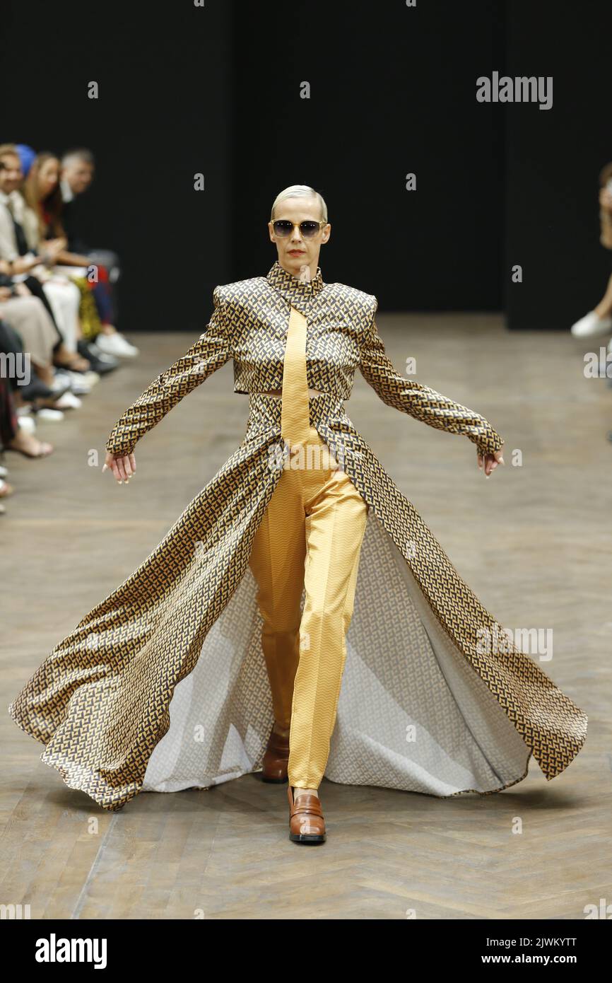 09/06/2022, Berlin, Germany,Models walk the runway at the Kilian Kerner ...