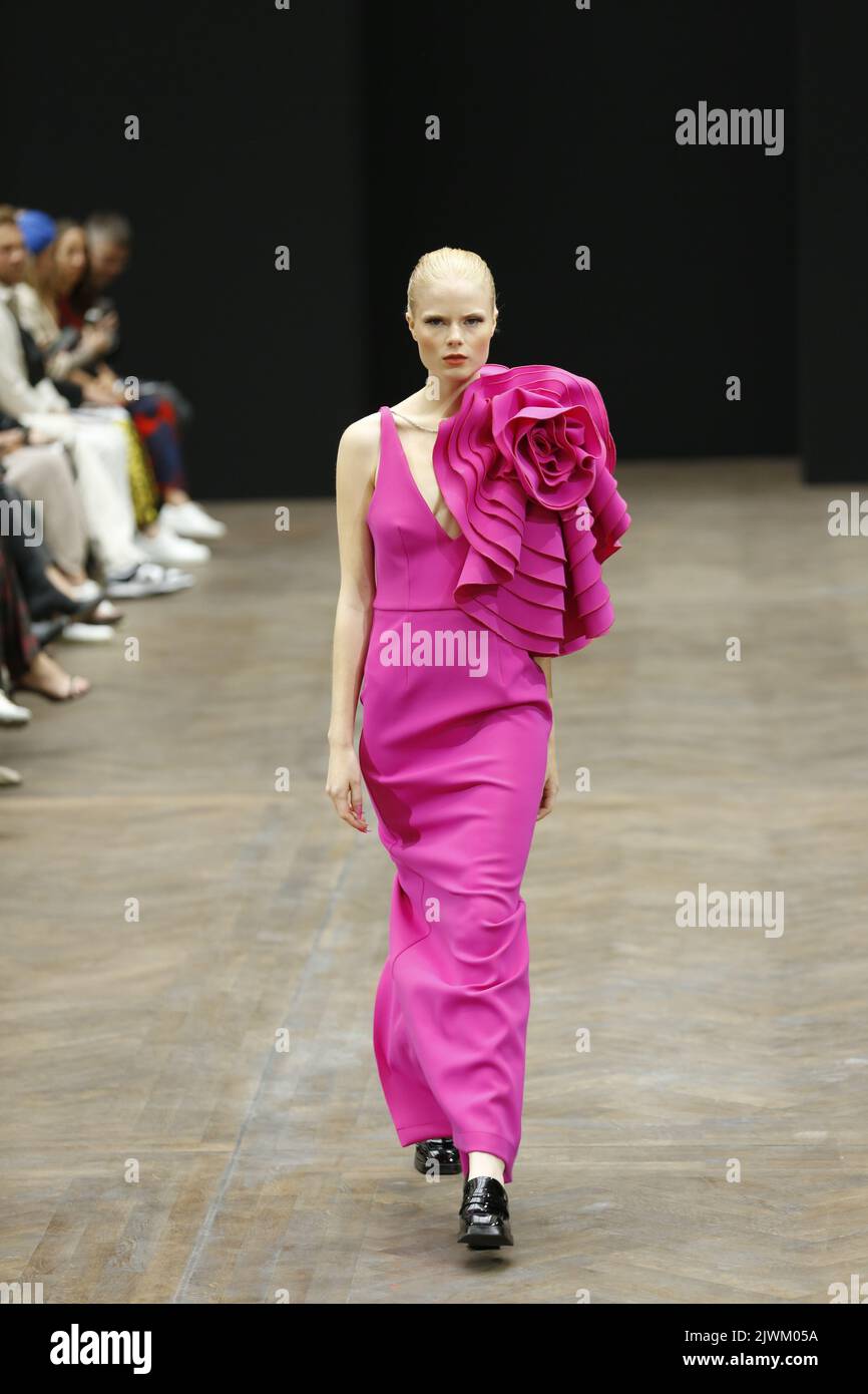 09/06/2022, Berlin, Germany,Models walk the runway at the Kilian Kerner ...
