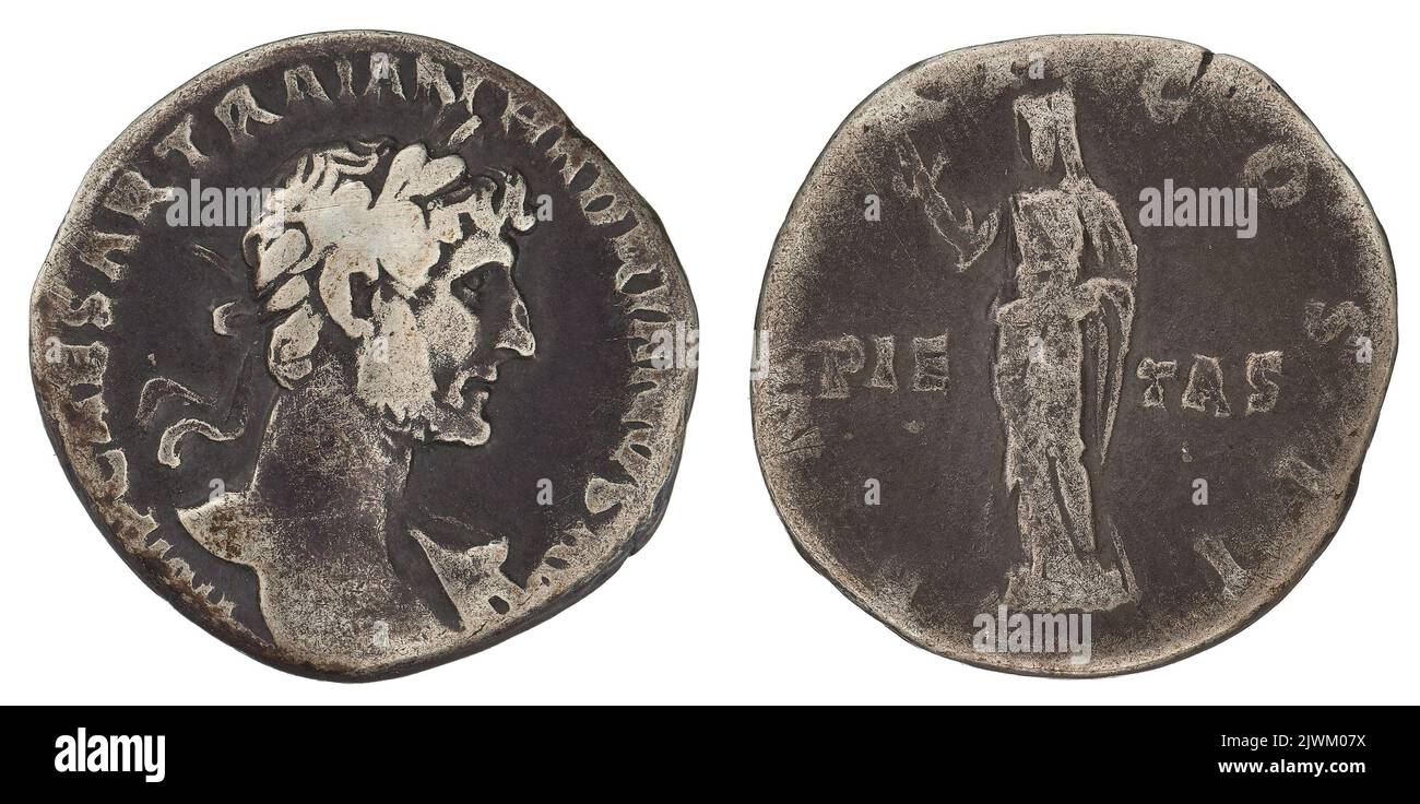 denarius. Hadrian (Roman emperor; 117-138), emperor Stock Photo - Alamy