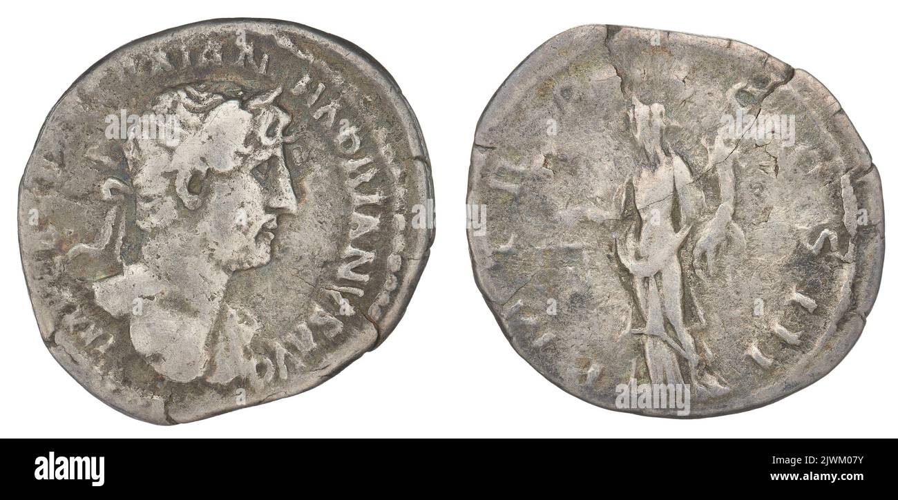denarius. Hadrian (Roman emperor; 117-138), emperor Stock Photo - Alamy