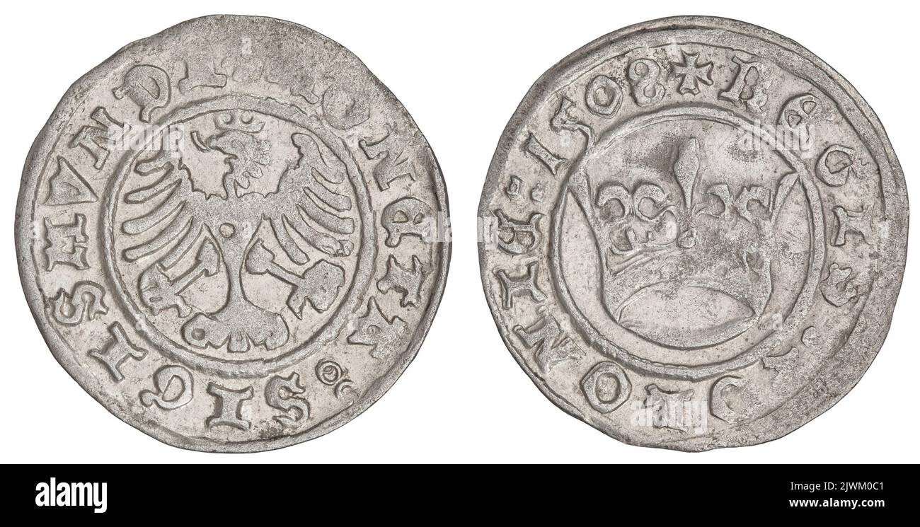 1 groschen. Zygmunt I Stary (król polski ; 1506-1548), ruler Stock ...
