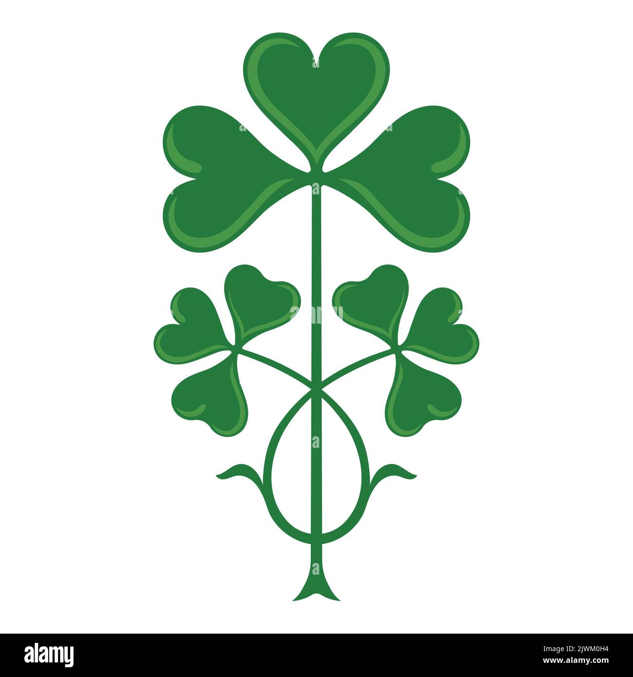 Clover leaf logo hi-res stock photography and images - Alamy