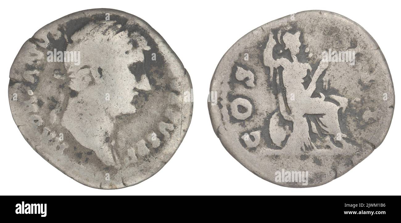 denarius. Hadrian (Roman emperor; 117-138), emperor Stock Photo - Alamy