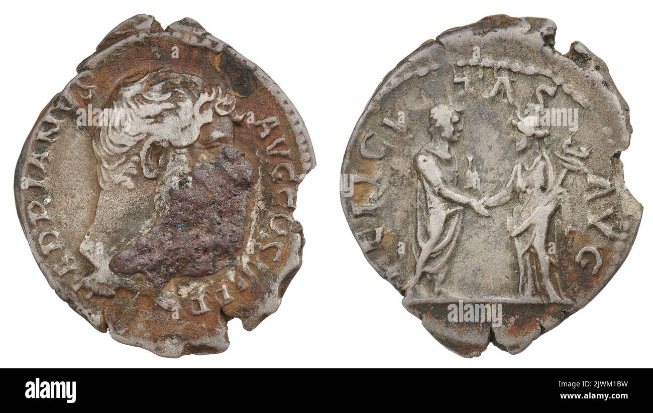 denarius. Hadrian (Roman emperor; 117-138), emperor Stock Photo - Alamy