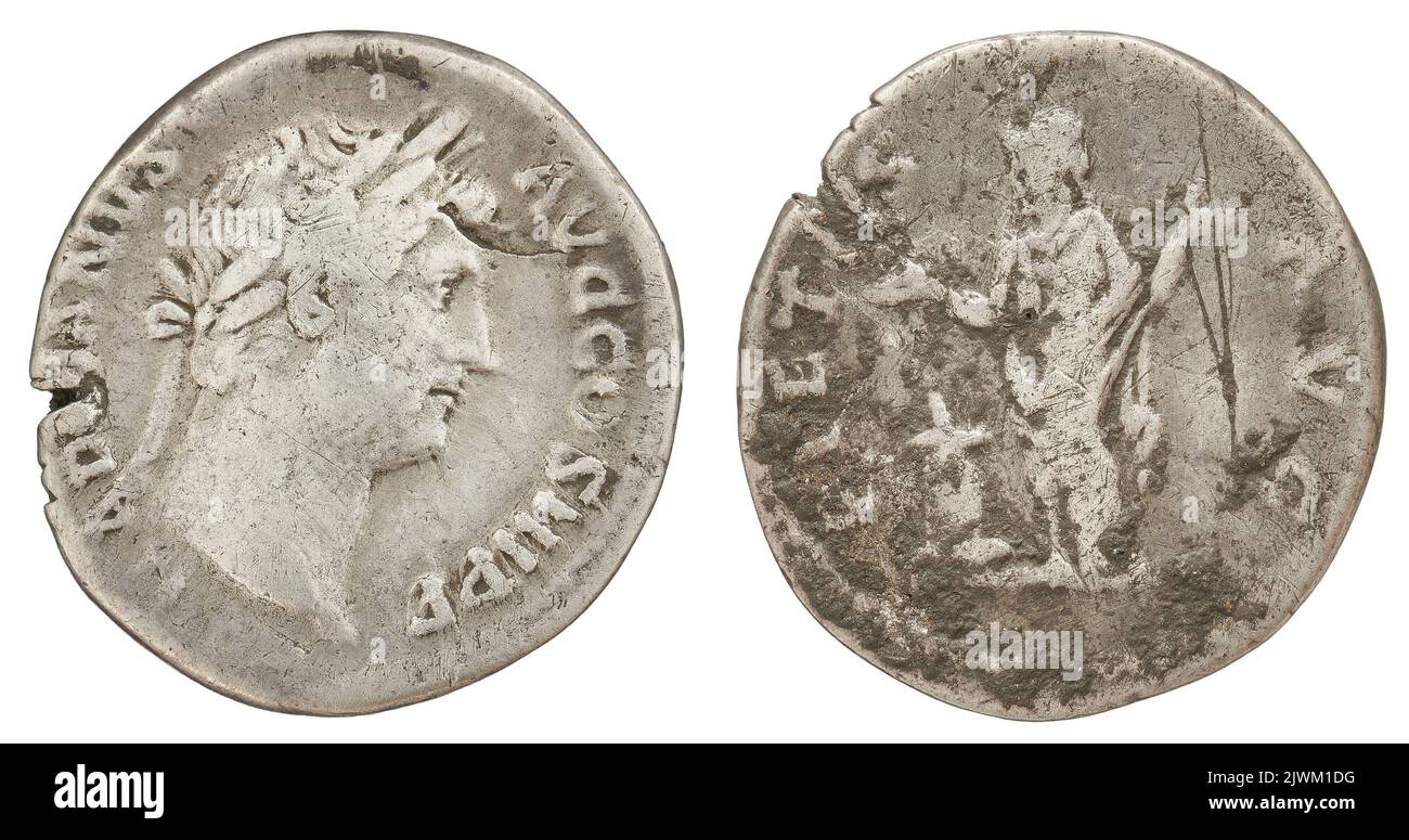 denarius. Hadrian (Roman emperor; 117-138), emperor Stock Photo - Alamy