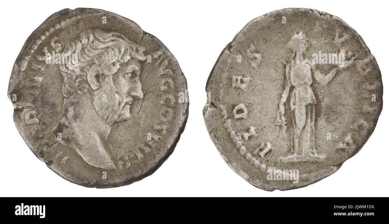 denarius. Hadrian (Roman emperor; 117-138), emperor Stock Photo - Alamy
