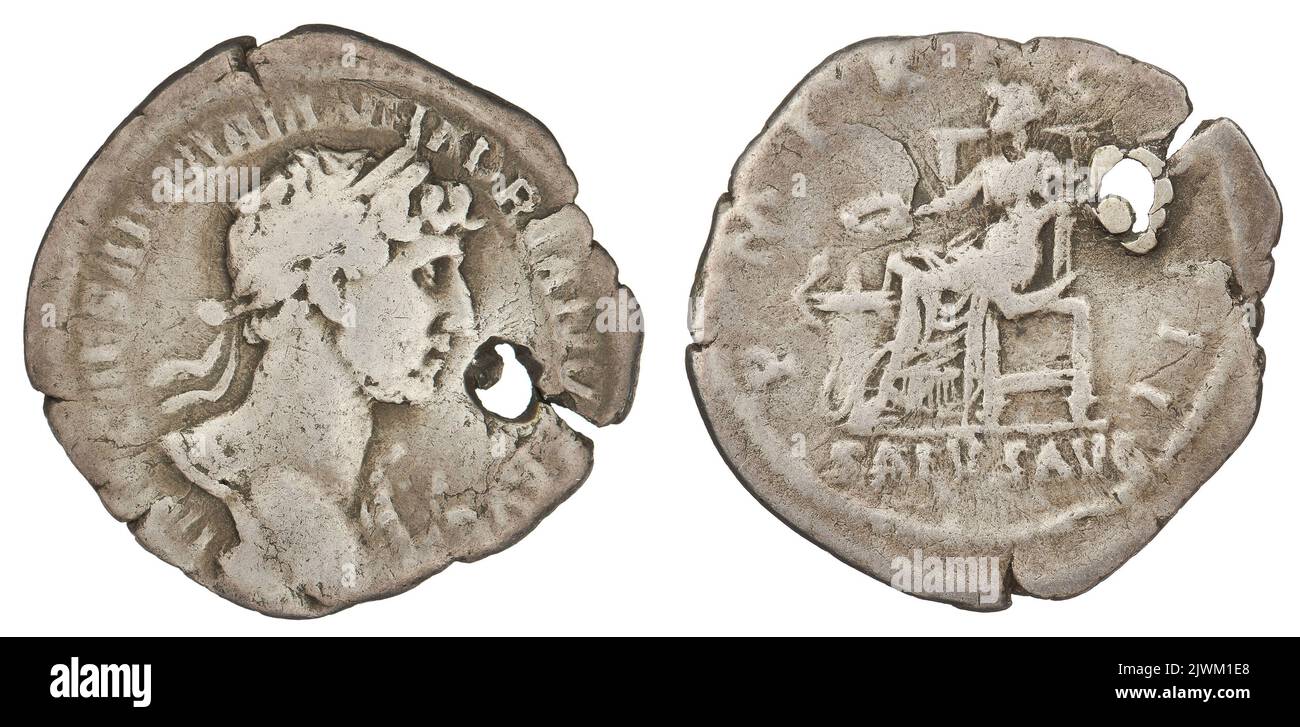 denarius. Hadrian (Roman emperor; 117-138), emperor Stock Photo - Alamy