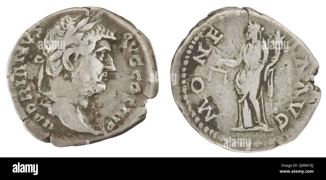 denarius. Hadrian (Roman emperor; 117-138), emperor Stock Photo - Alamy