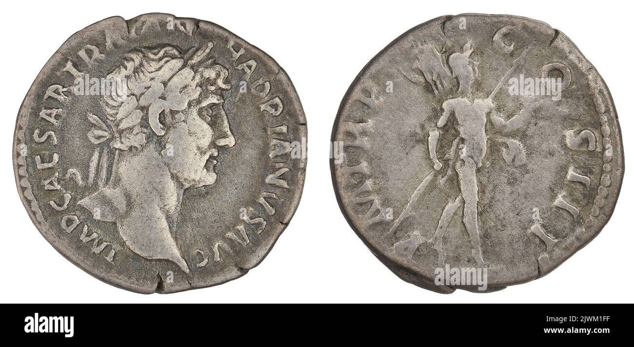 denarius. Hadrian (Roman emperor; 117-138), emperor Stock Photo - Alamy