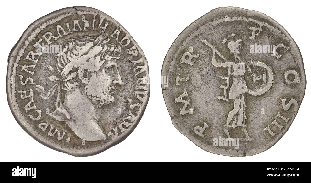 denarius. Hadrian (Roman emperor; 117-138), emperor Stock Photo - Alamy