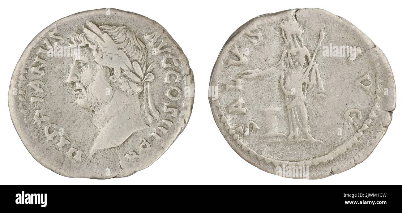 denarius. Hadrian (Roman emperor; 117-138), emperor Stock Photo - Alamy