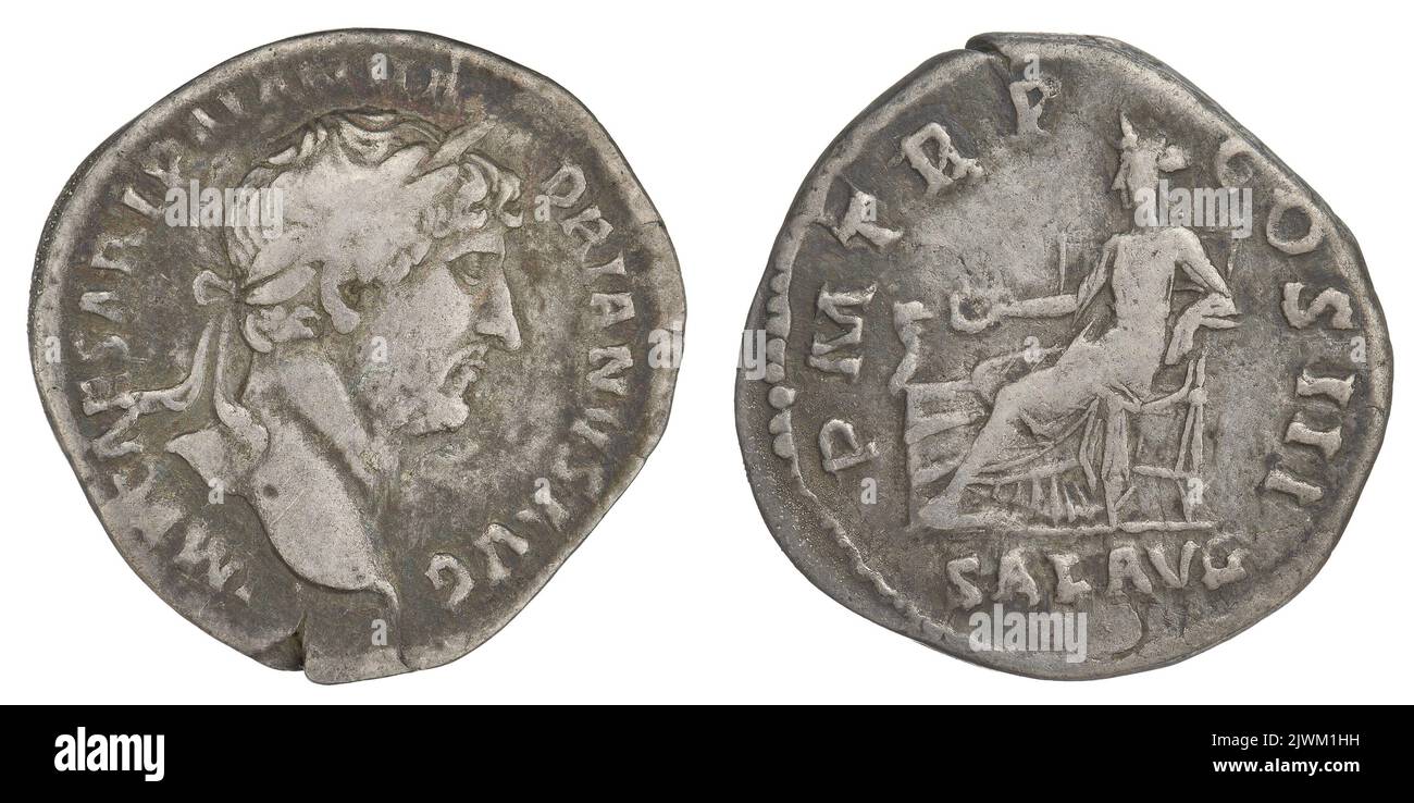 denarius. Hadrian (Roman emperor; 117-138), emperor Stock Photo - Alamy