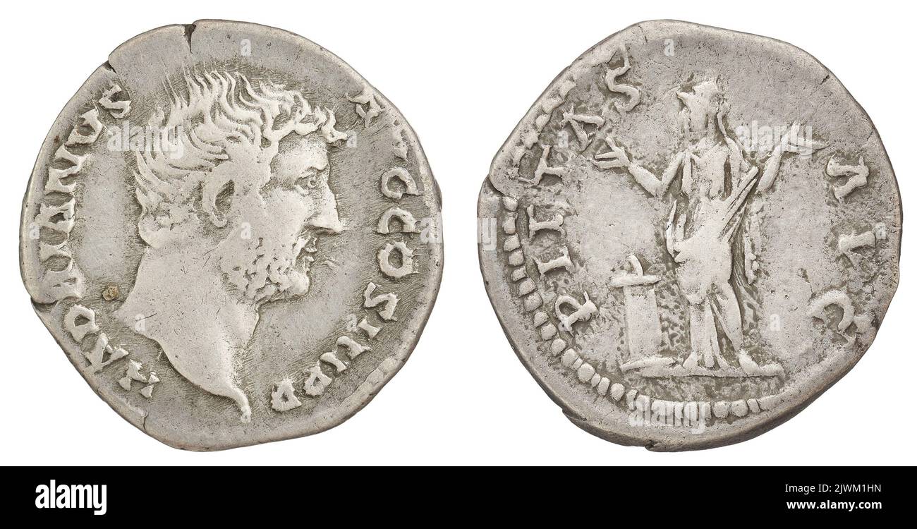 denarius. Hadrian (Roman emperor; 117-138), emperor Stock Photo - Alamy