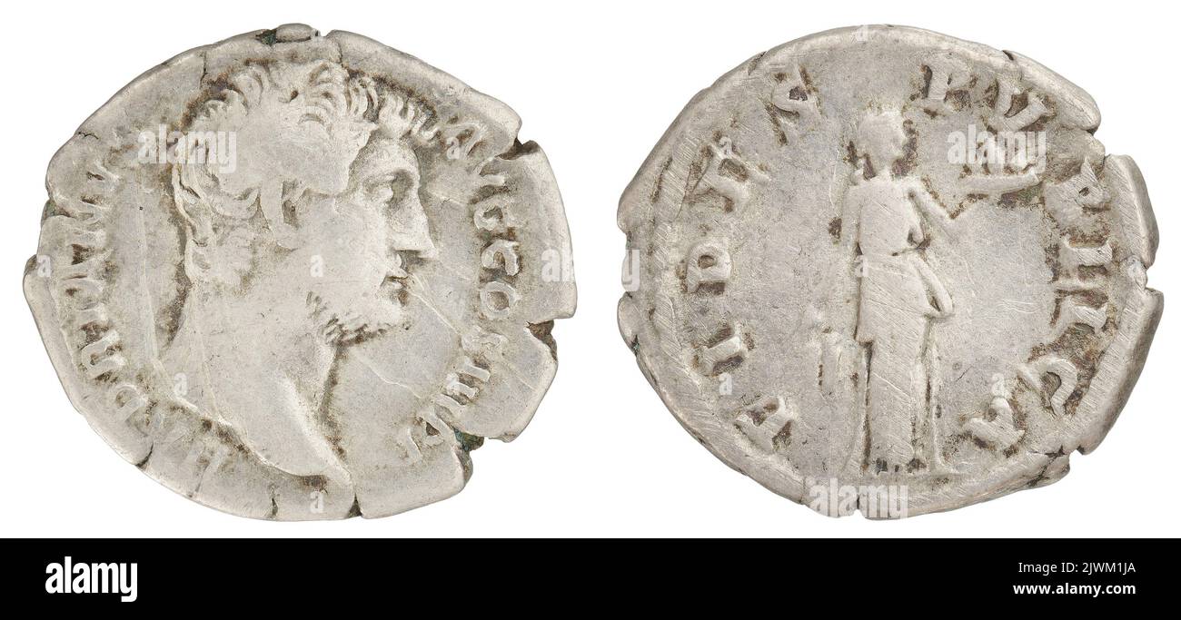 denarius. Hadrian (Roman emperor; 117-138), emperor Stock Photo - Alamy