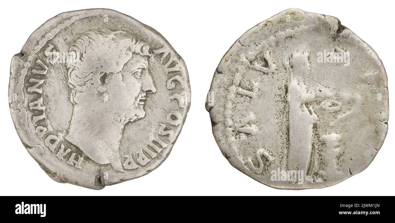 denarius. Hadrian (Roman emperor; 117-138), emperor Stock Photo - Alamy