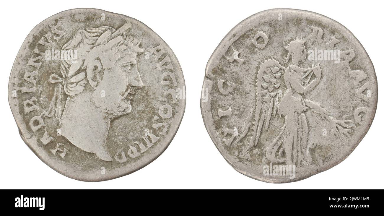 denarius. Hadrian (Roman emperor; 117-138), emperor Stock Photo - Alamy