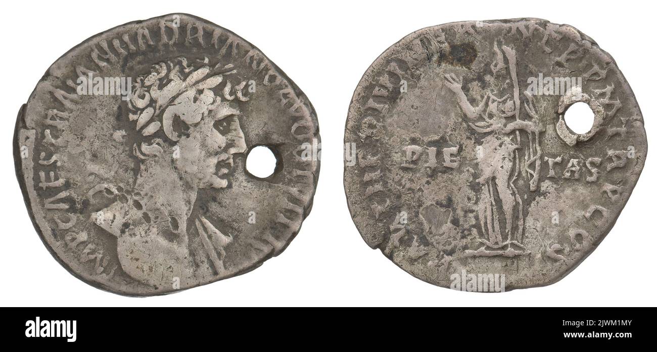 denarius. Hadrian (Roman emperor; 117-138), emperor Stock Photo - Alamy
