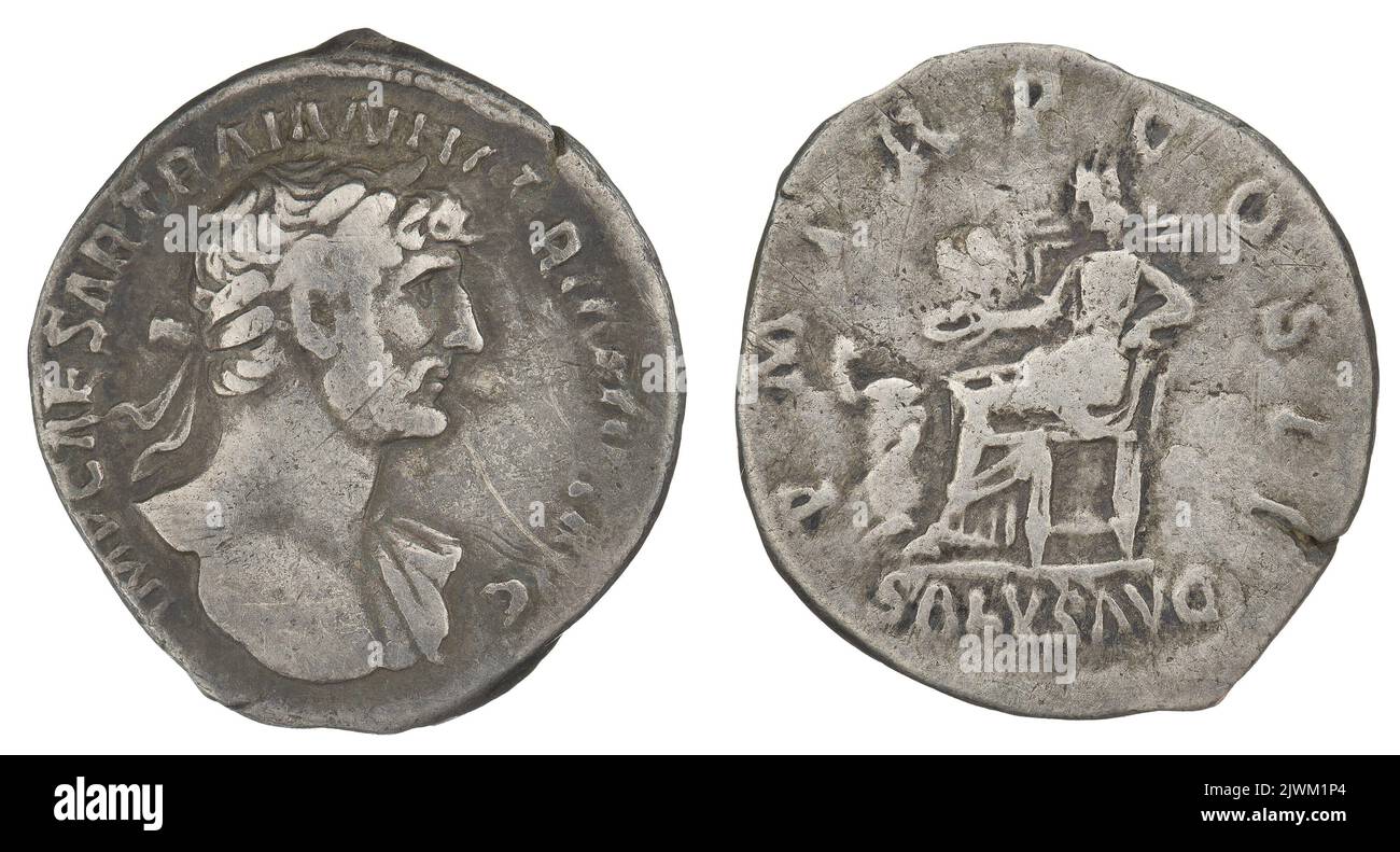 denarius. Hadrian (Roman emperor; 117-138), emperor Stock Photo - Alamy