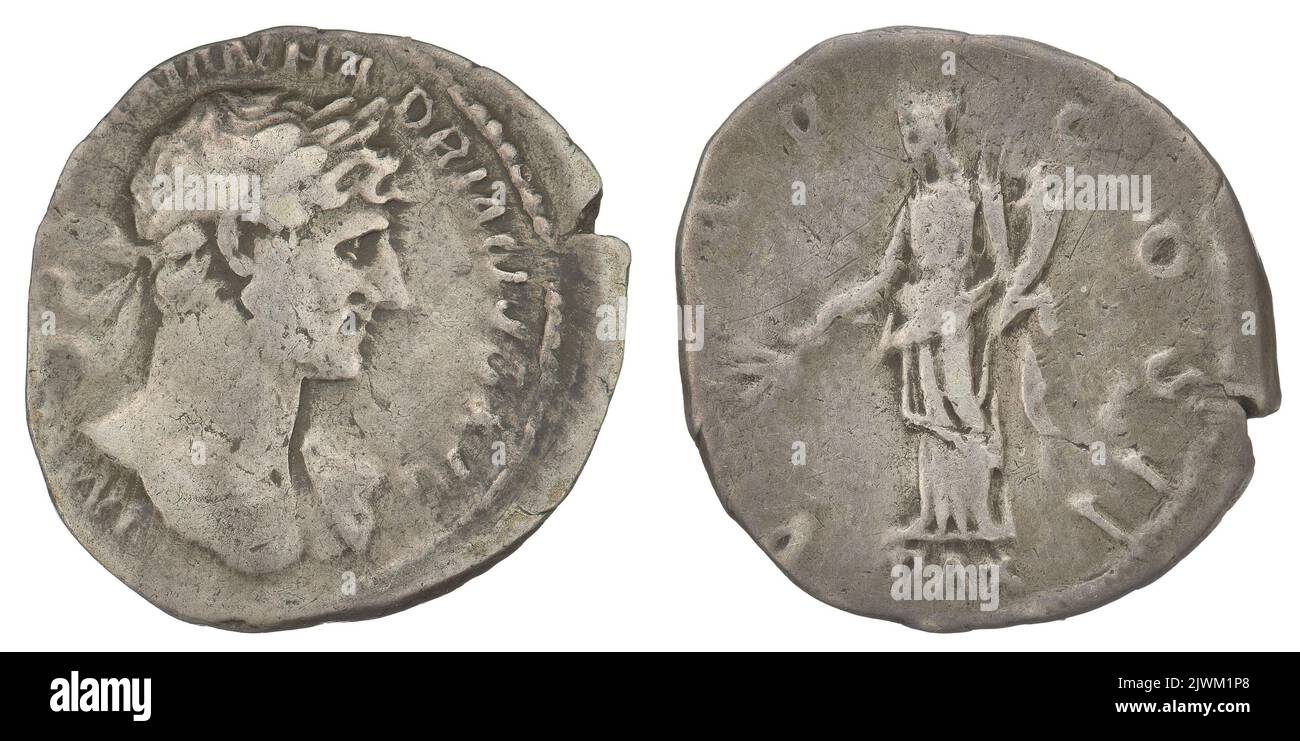 denarius. Hadrian (Roman emperor; 117-138), emperor Stock Photo - Alamy