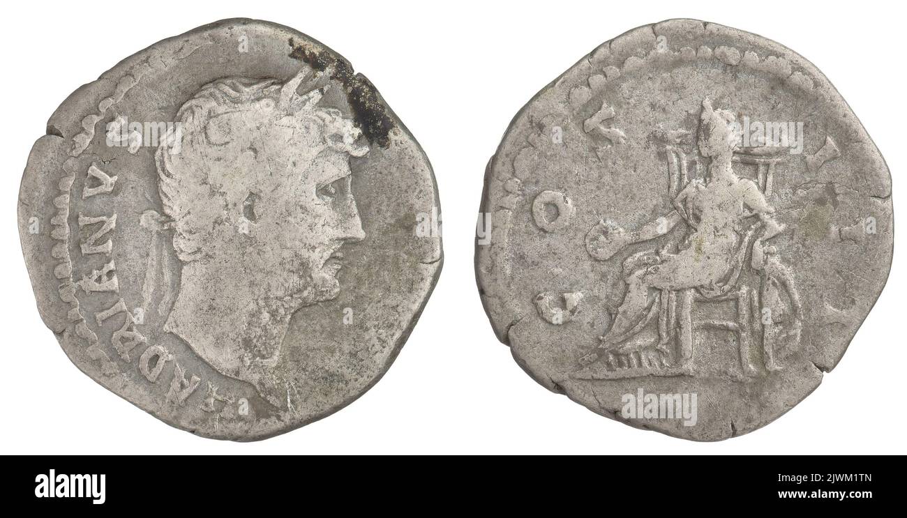 denarius. Hadrian (Roman emperor; 117-138), emperor Stock Photo - Alamy