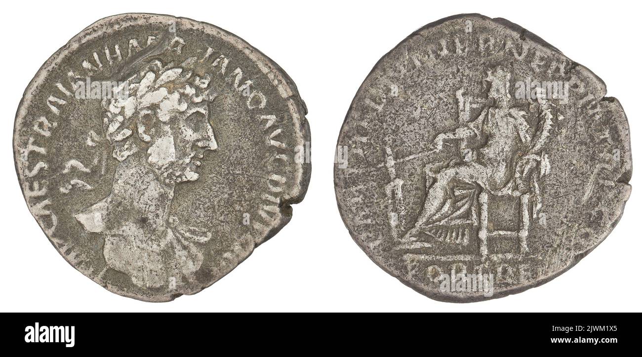 denarius. Hadrian (Roman emperor; 117-138), emperor Stock Photo - Alamy