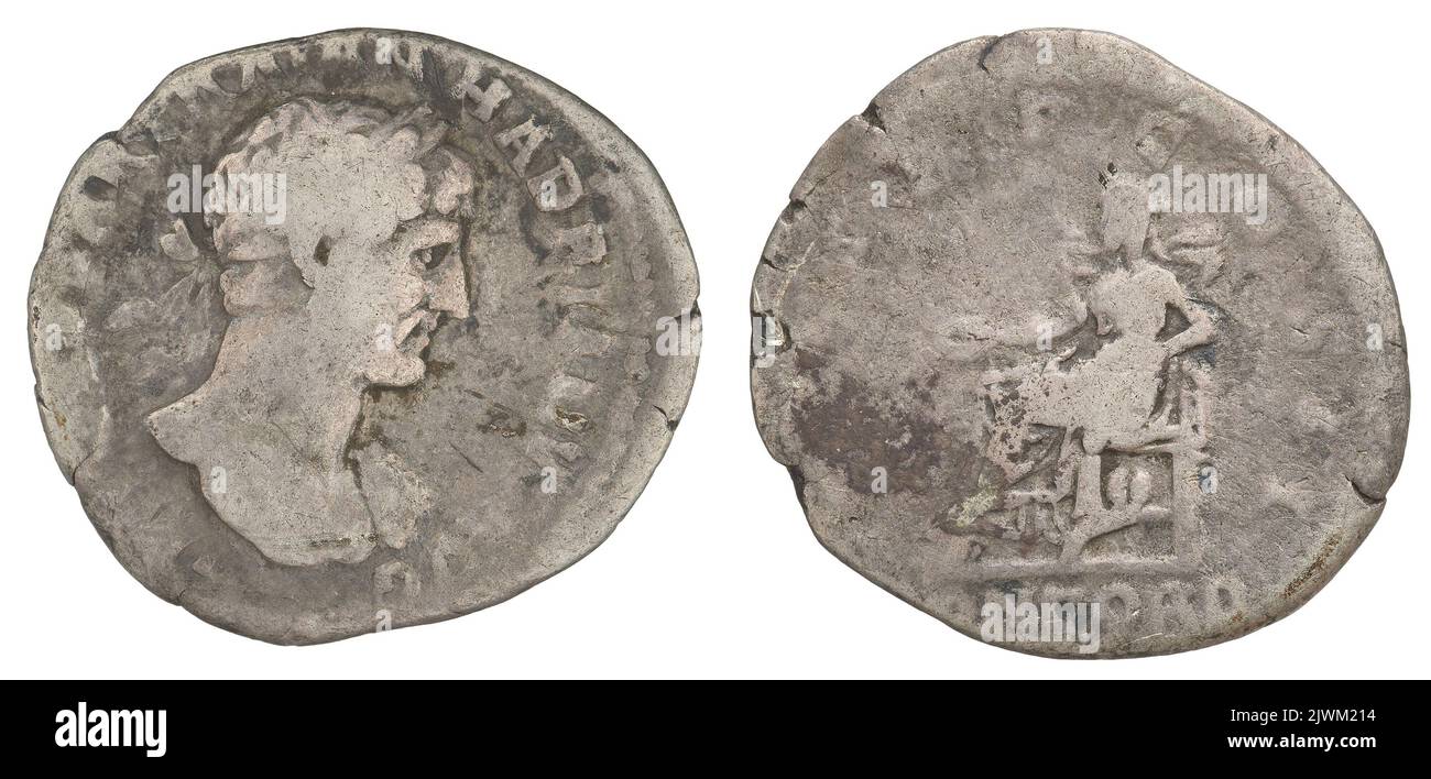 denarius. Hadrian (Roman emperor; 117-138), emperor Stock Photo - Alamy