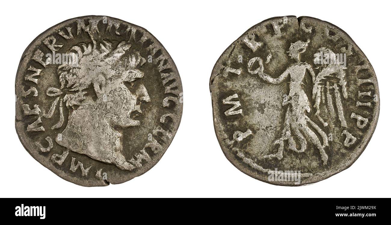 Roman coin trajan denarius hi-res stock photography and images - Alamy