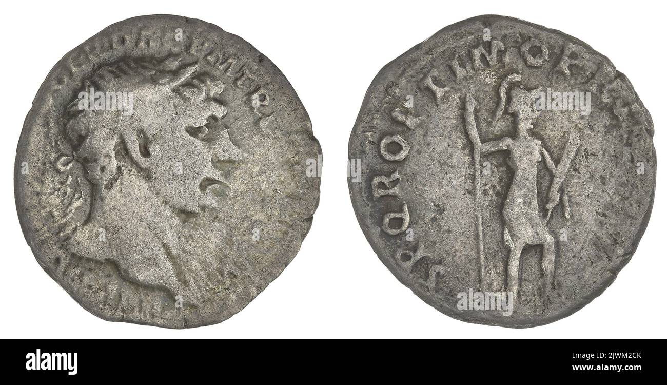 denarius. Trajan (cesarz rzymski ; 98-117), emperor Stock Photo - Alamy