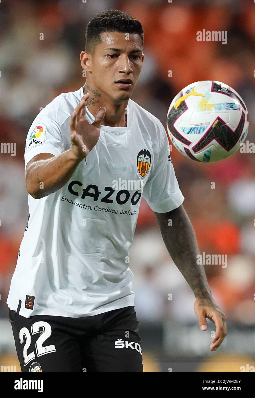 Valencia CF's Marcos Andre during La Liga match. September 4, 2022 ...