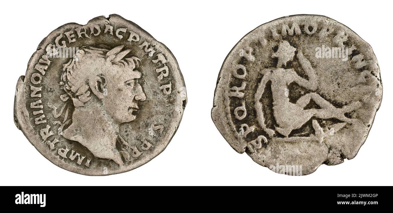 denarius. Trajan (cesarz rzymski ; 98-117), emperor Stock Photo - Alamy