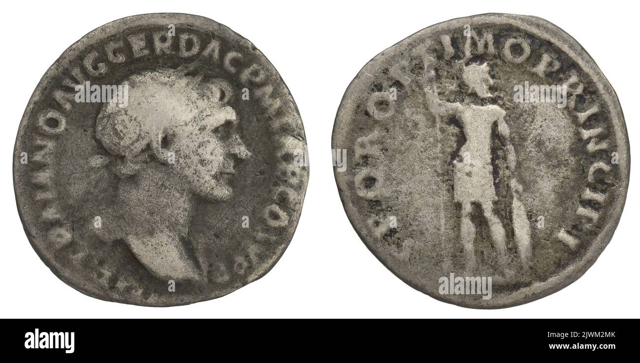 denarius. Trajan (cesarz rzymski ; 98-117), emperor Stock Photo - Alamy