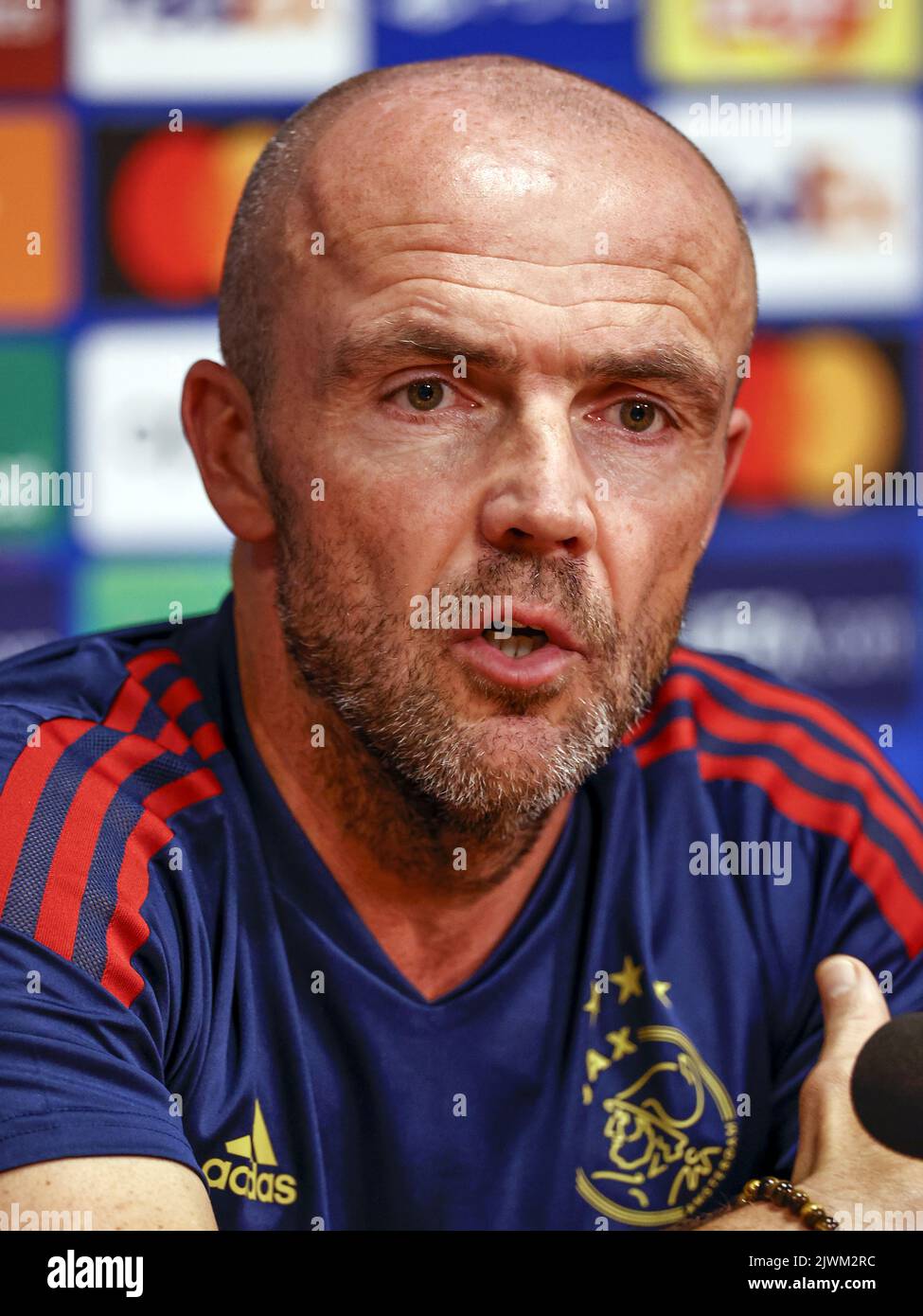 AMSTERDAM - Ajax coach Alfred Schreuder during the press conference ...