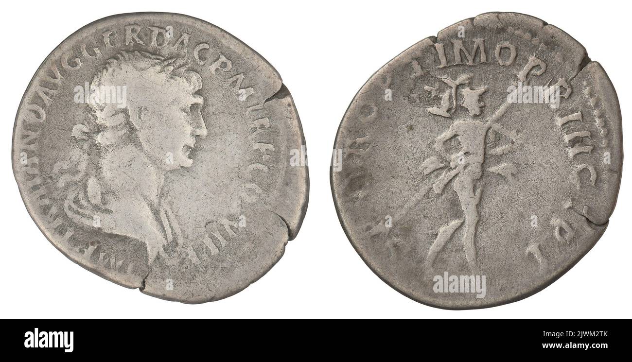 denarius. Trajan (cesarz rzymski ; 98-117), emperor Stock Photo - Alamy