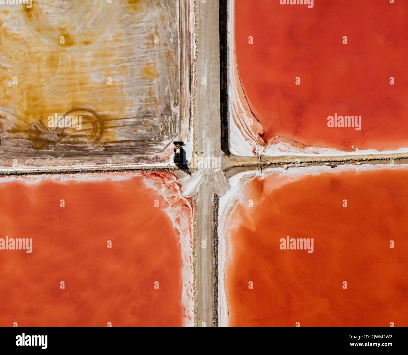 Aerial view of Salt Pans, Western Cape, South Africa Stock Photo - Alamy