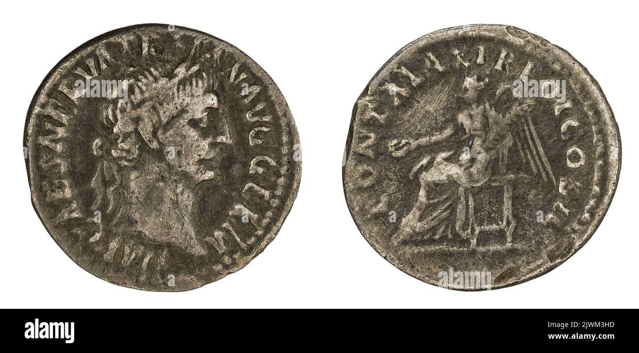 denarius. Trajan (cesarz rzymski ; 98-117), issuer Stock Photo - Alamy