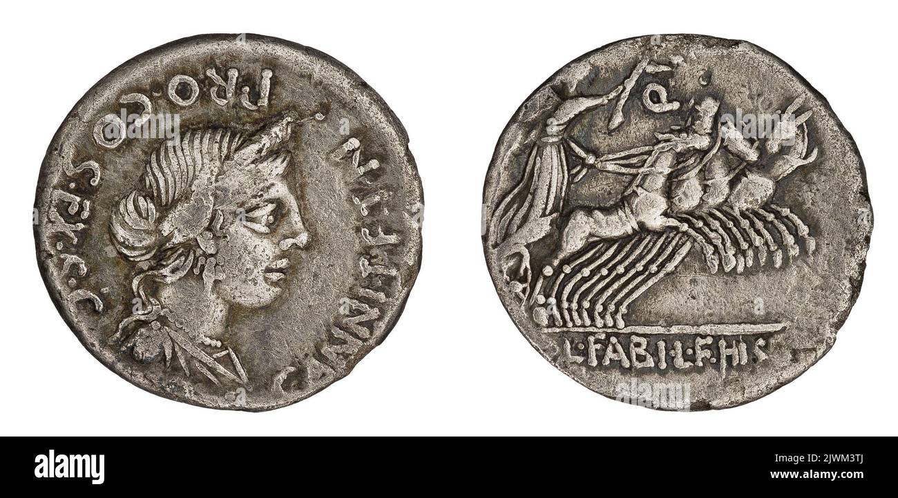 denarius. Annius, C. (fl. 82-81 a.C.), monetary officer, Fabius ...