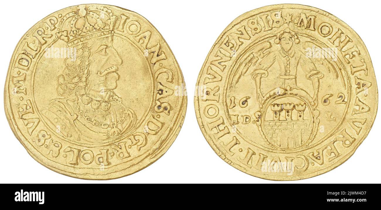 Toruń 2 ducats. Lauer Hans Dawid (1649-1669), mint tenant, Jan II ...