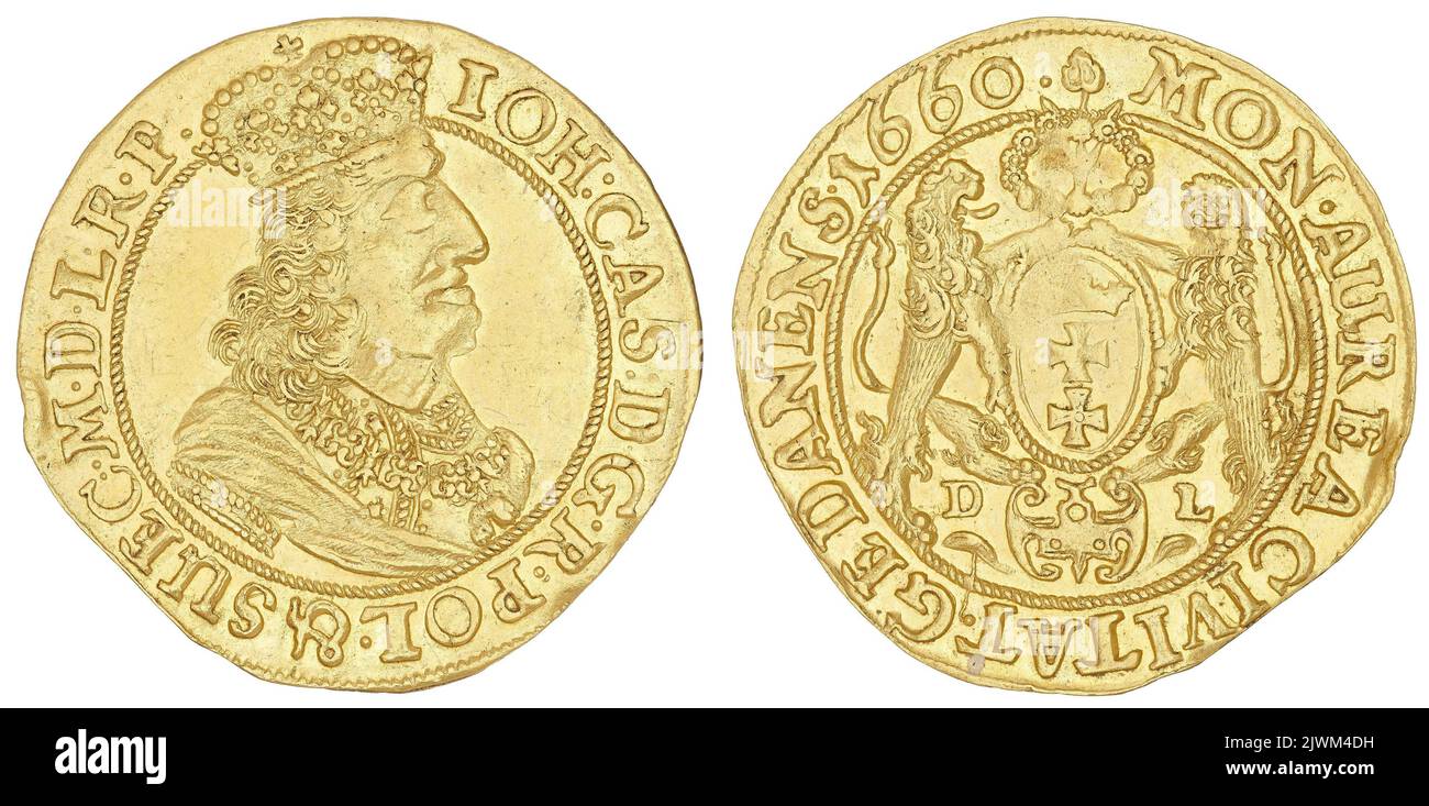 Gdańsk ducat. Jan II Kazimierz Waza (król Polski ; 1648-1668), ruler ...