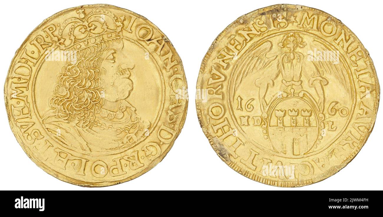 Toruń 2 ducats. Lauer Hans Dawid (1649-1669), mint tenant, Jan II ...
